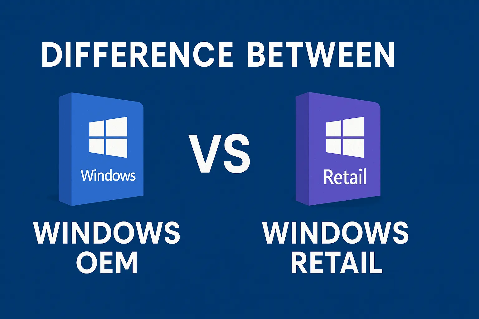 Windows OEM vs Retail - Learn The Licenses Differences – Electronic ...